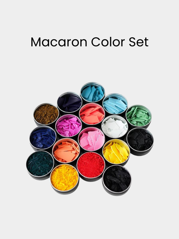 Macaron Color Set ∙ Non-Penetrating Block Dye ∙ 17 Colors — FUNCANDLES